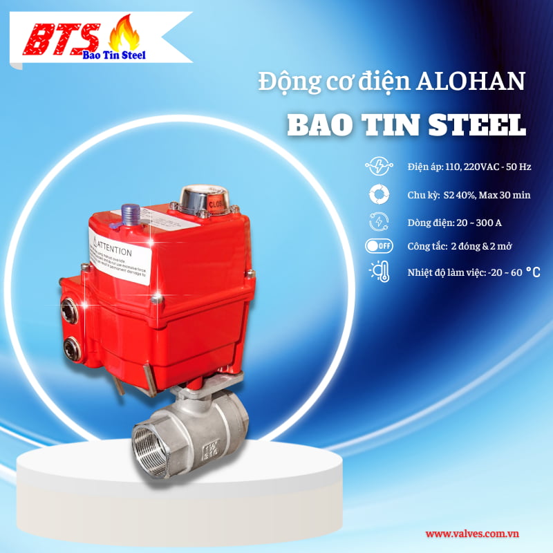 Động cơ điện ALOHAN - Van công nghiệp Bảo Tín